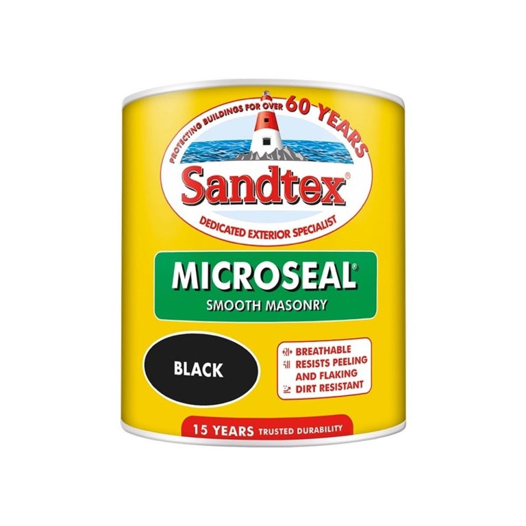 Sandtex Smooth Masonry 1L Black – GLS Fencing